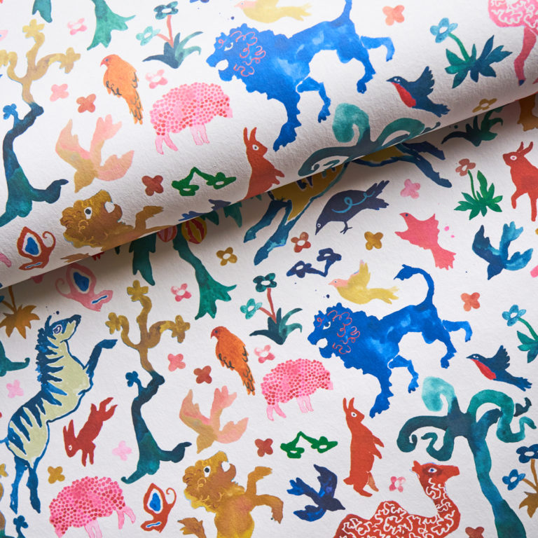 Wallpaper Wednesday: Beasts by Happy Menocal - The English Room
